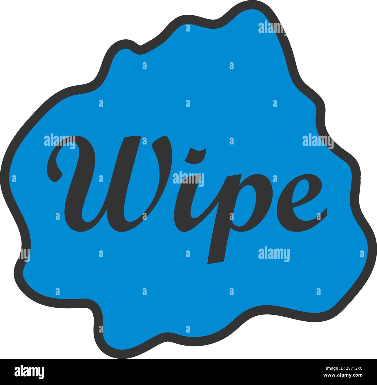 Wipe Cloth Icon. Editable Bold Outline With Color Fill Design. Vector ...