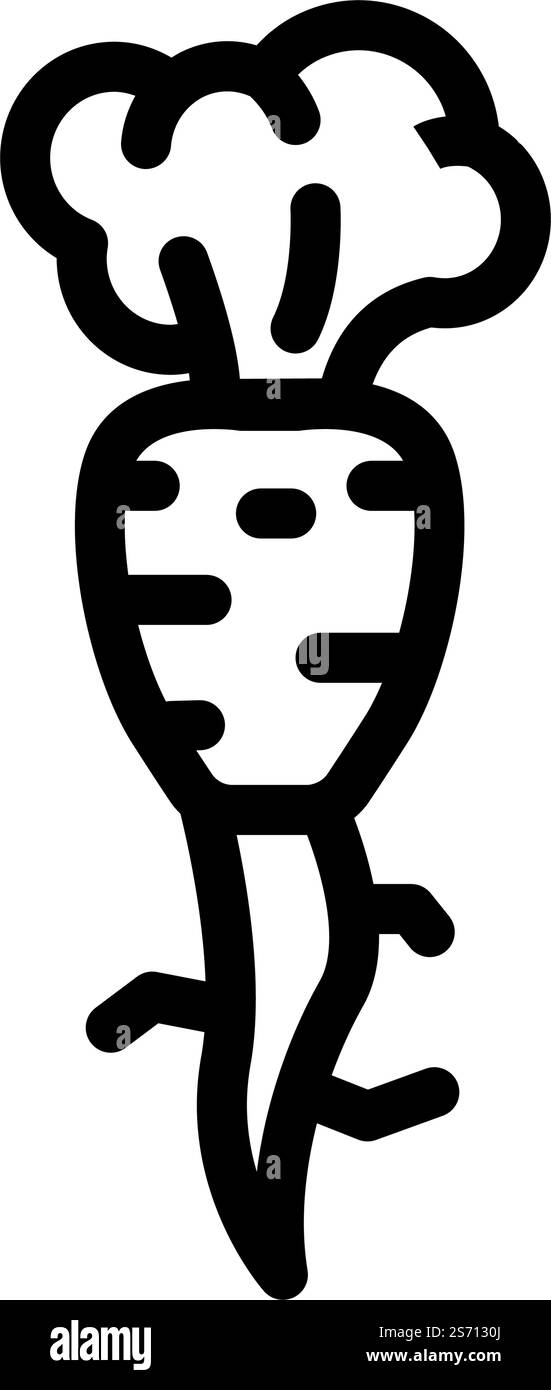 polar cranberry line icon vector. polar cranberry sign. isolated ...