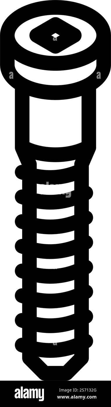 screw boards assembly line icon vector. screw boards assembly sign ...