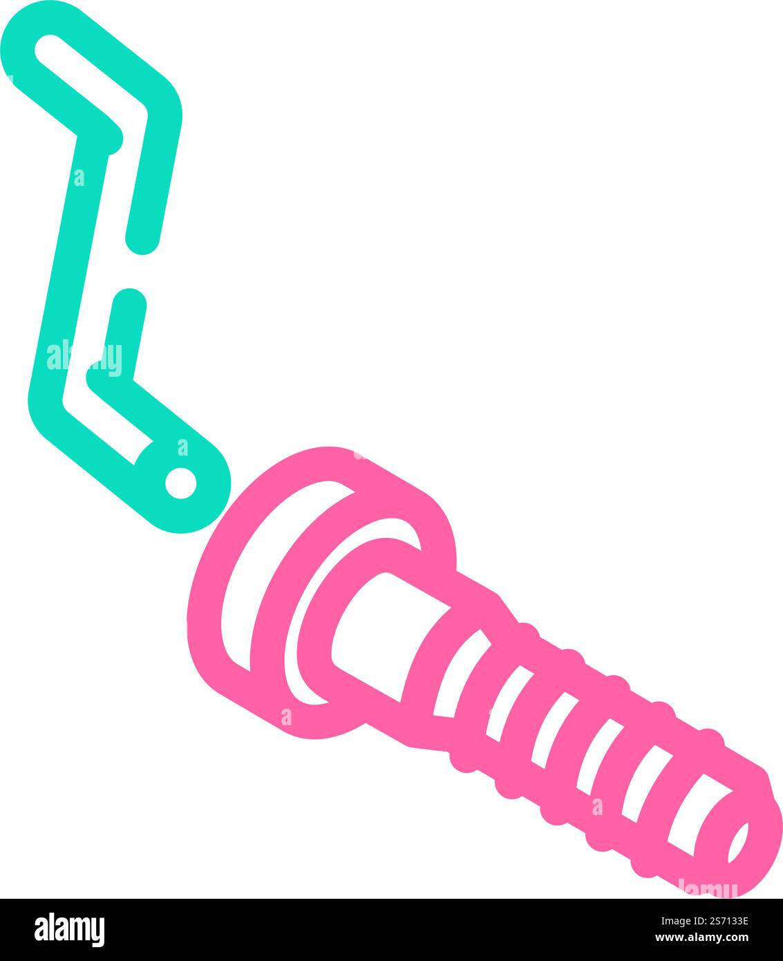 tighten screw wrench assembly furniture color icon vector. tighten ...