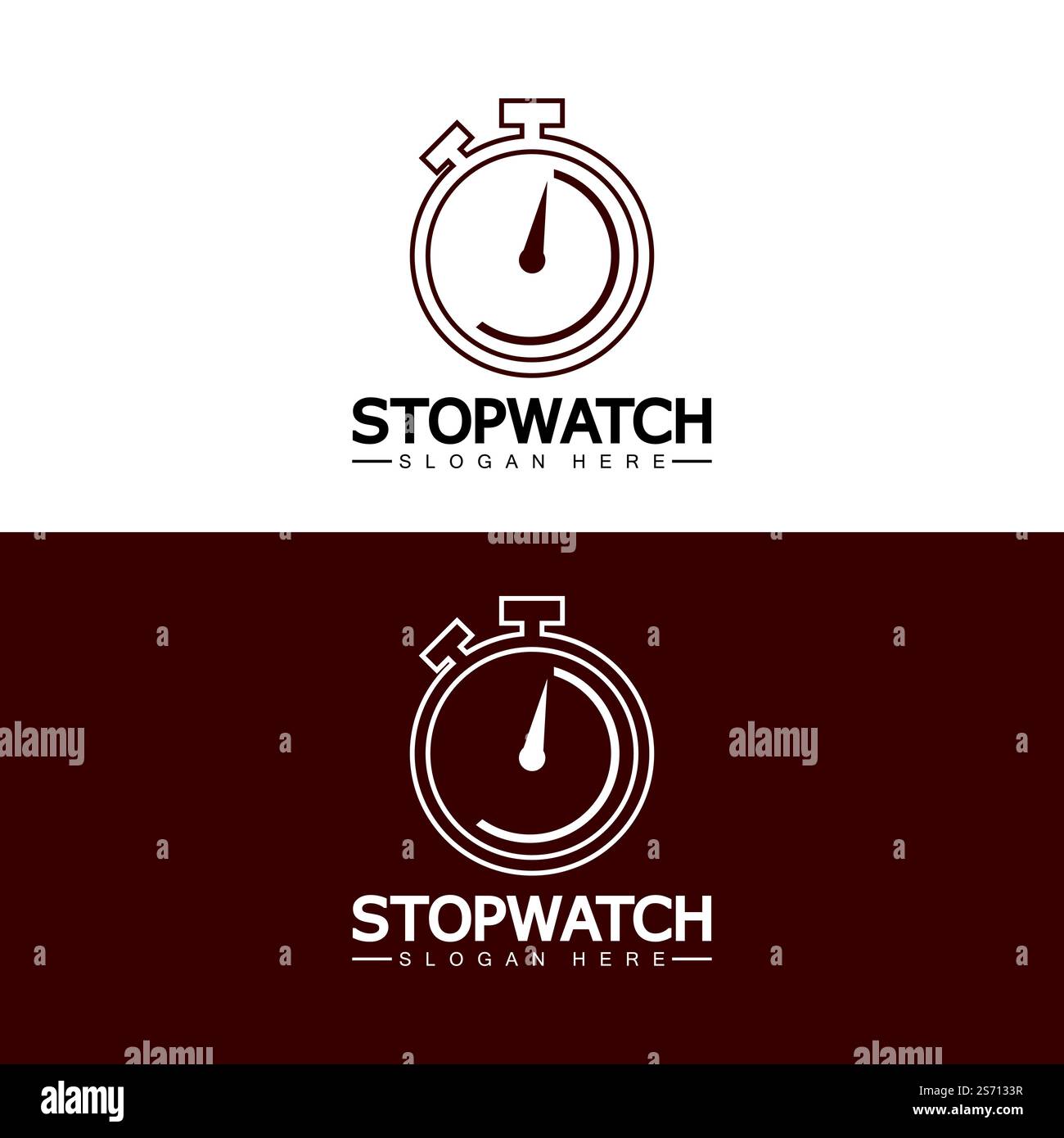 Stopwatch timer logo design vector icon symbol illustration template ...