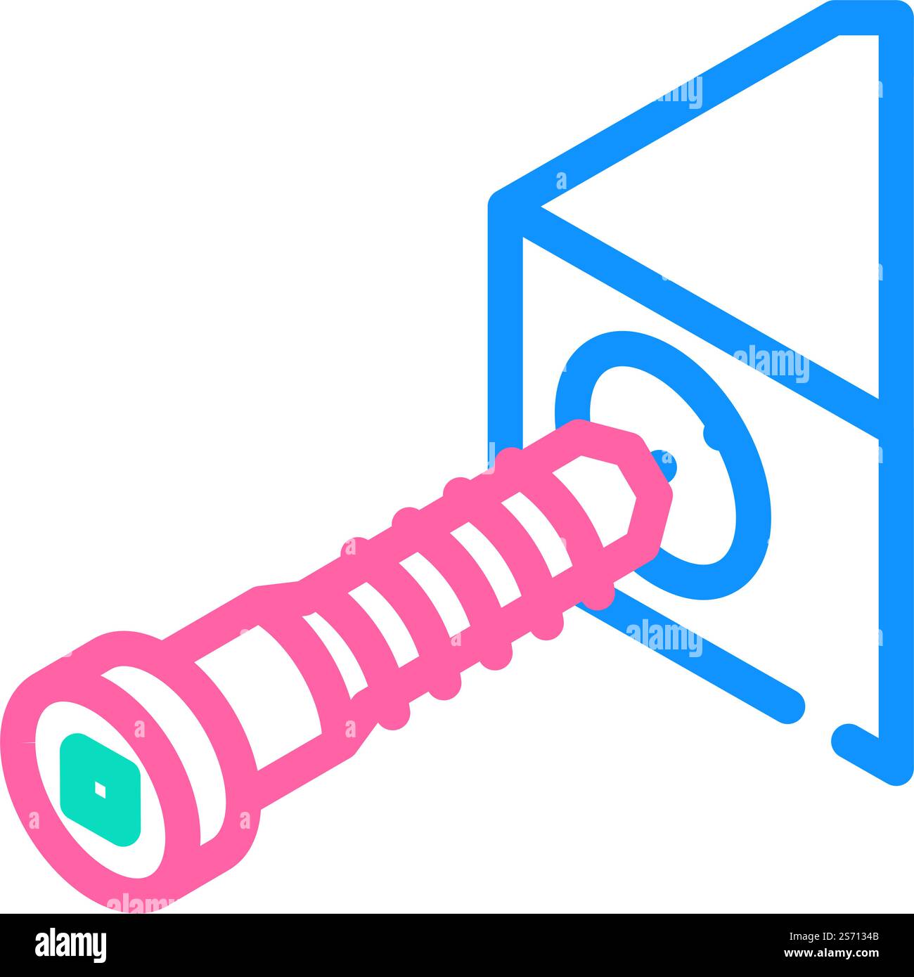 insert metal screw assembly furniture color icon vector. insert metal ...