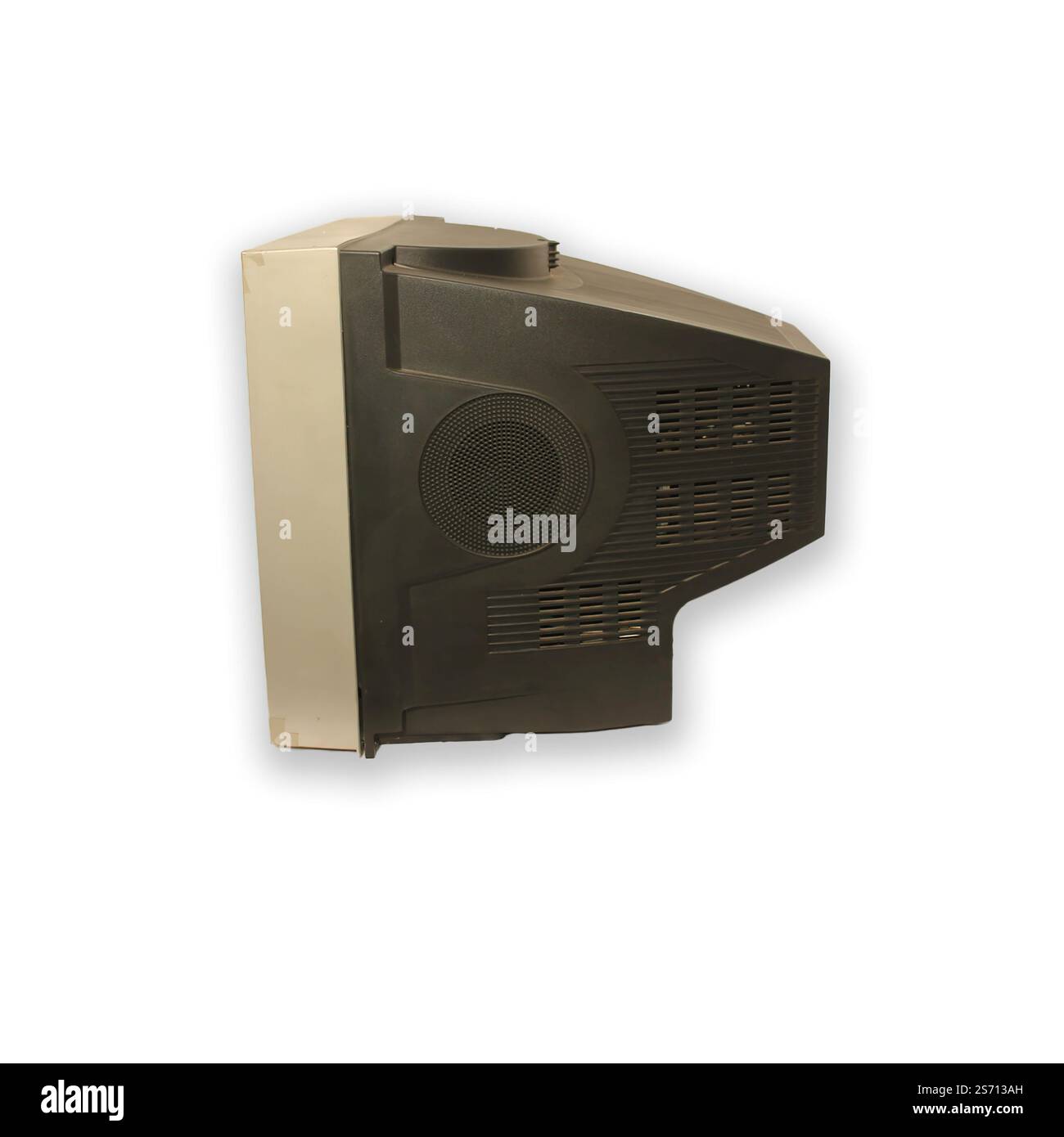 This is a stylish Vintage CRT Computer Monitor featuring a sleek design ...