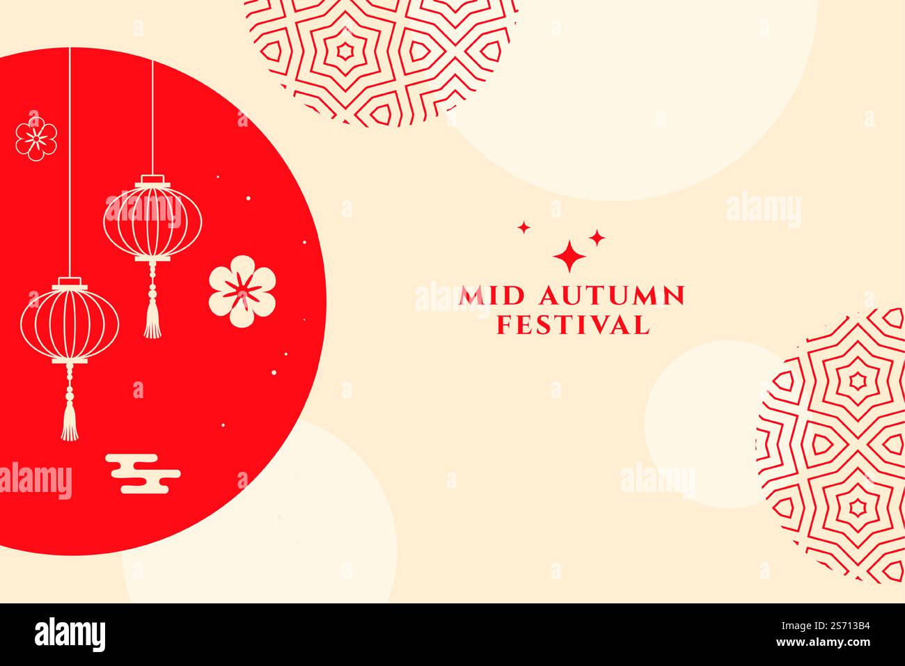 chinese mid autumn festival background design Stock Vector Image & Art ...