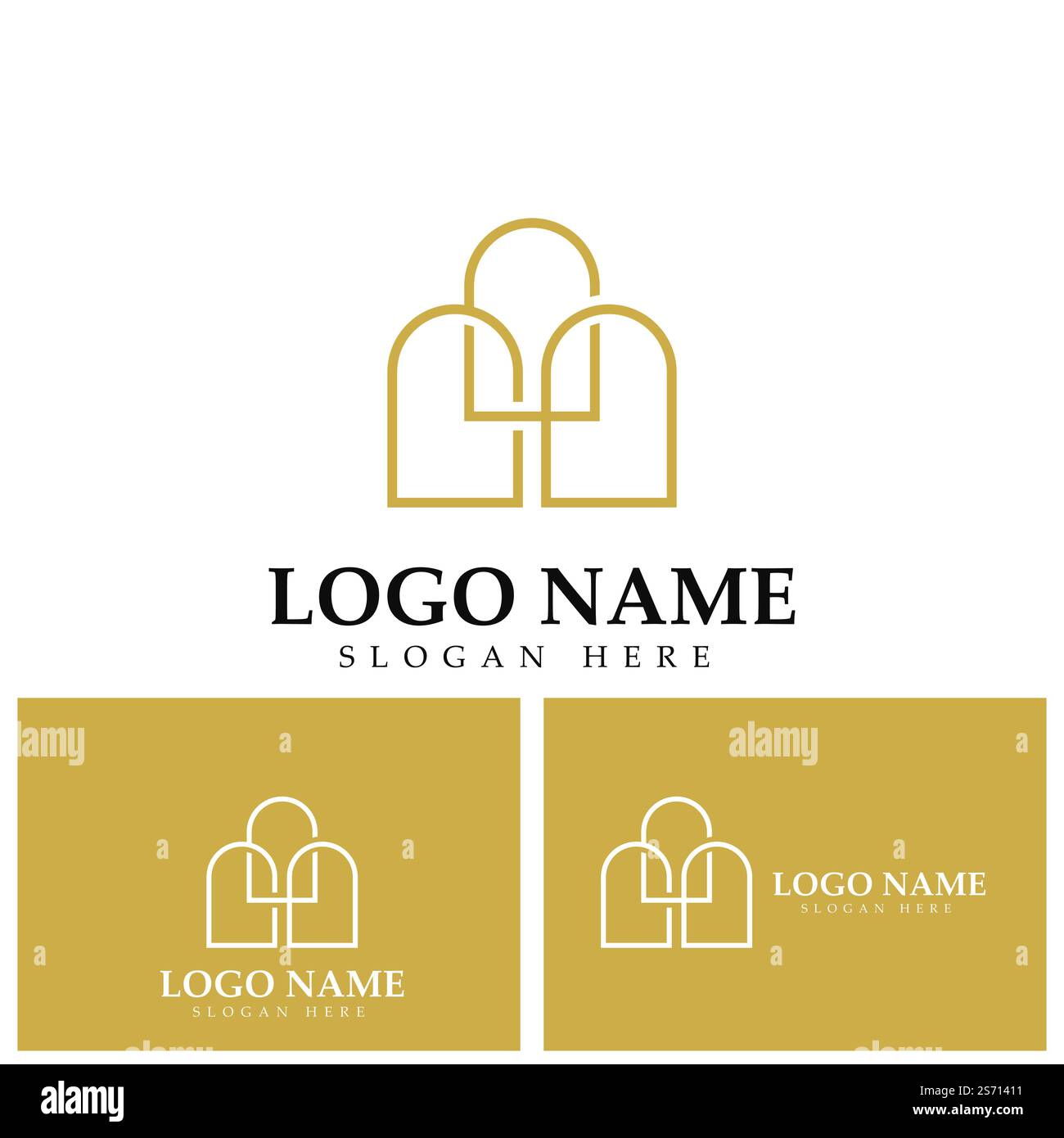 niche door window shape logo vector icon illustration Stock Vector ...