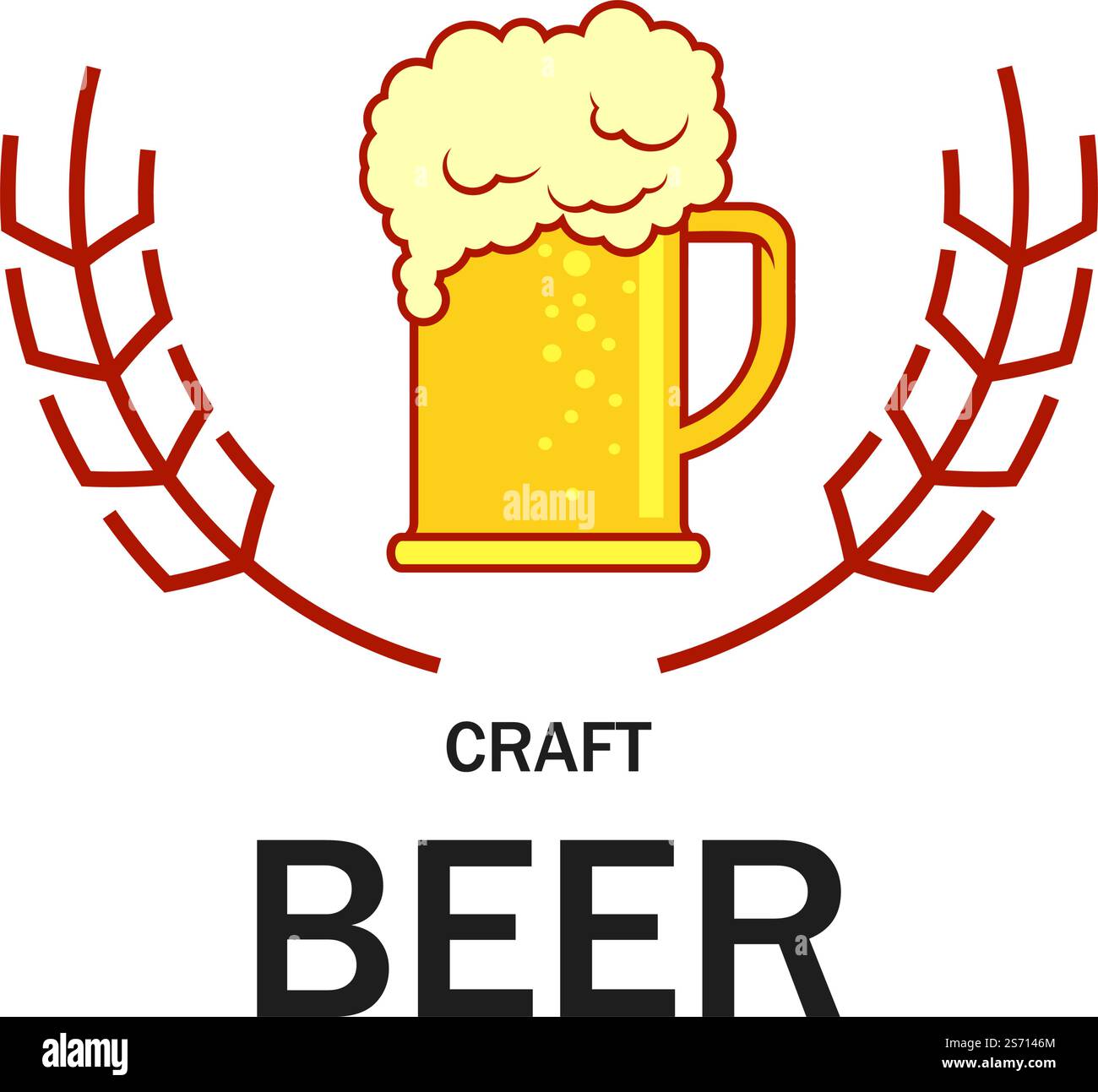 Ale logo design Cut Out Stock Images & Pictures - Alamy