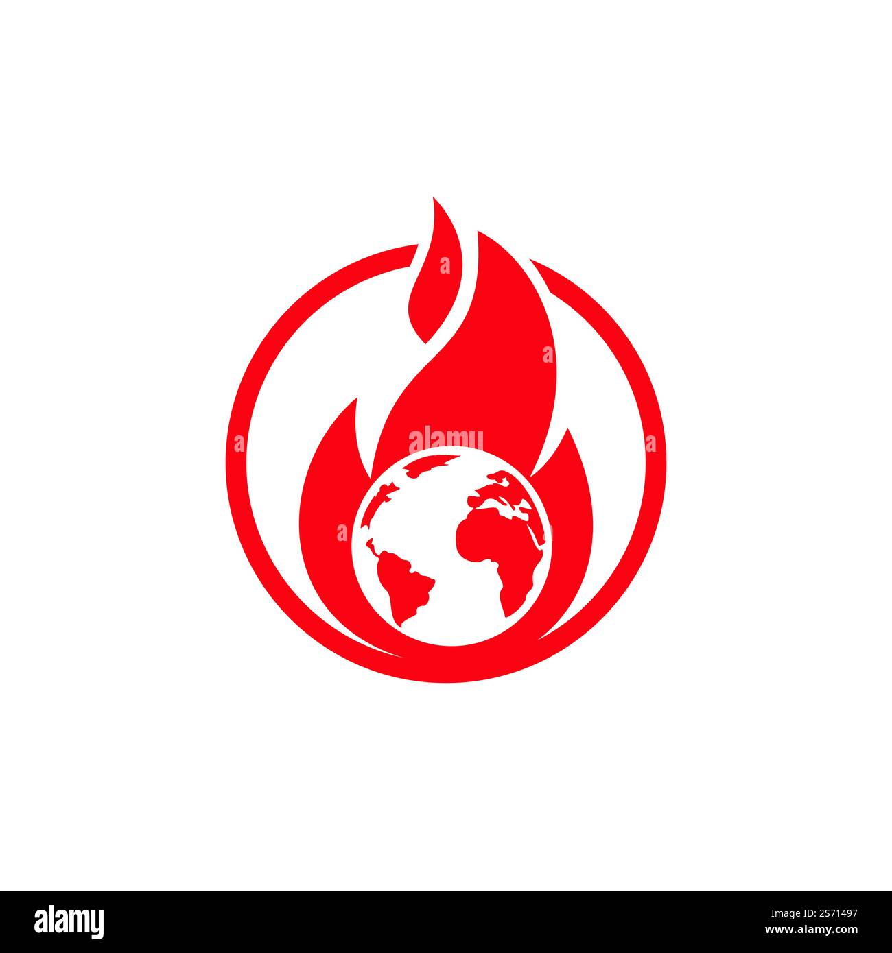 Fire Planet vector logo design template. Fire and earth icon design ...