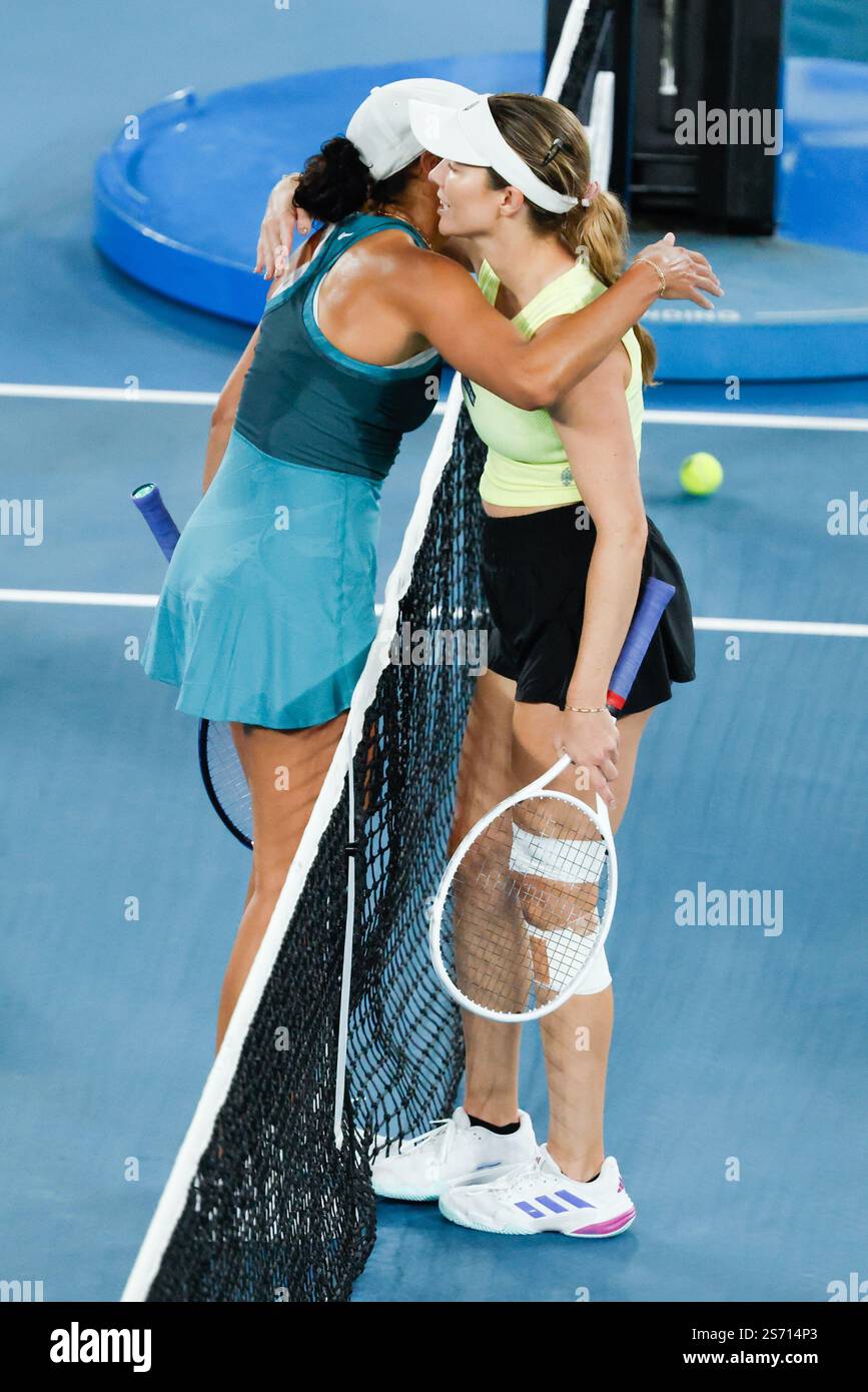 January 18, 2025: MELBOURNE, AUSTRALIA - JANUARY 18: Madison Keys.of ...