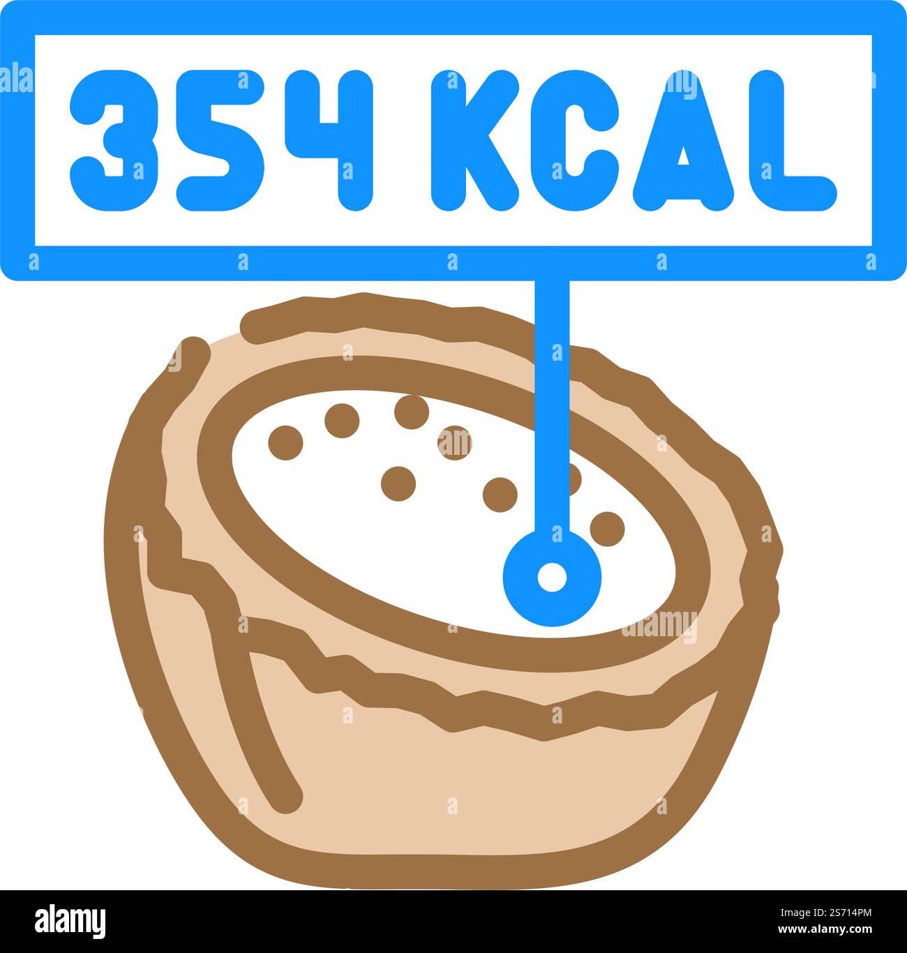 nutritional energy value color icon vector. nutritional energy value ...