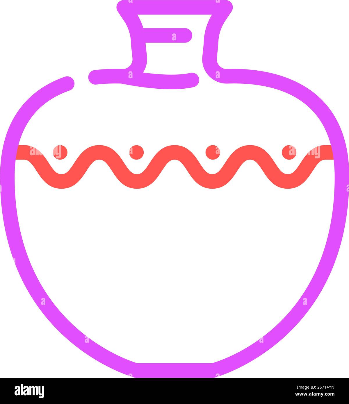 earthenware clay crockery color icon vector. earthenware clay crockery ...