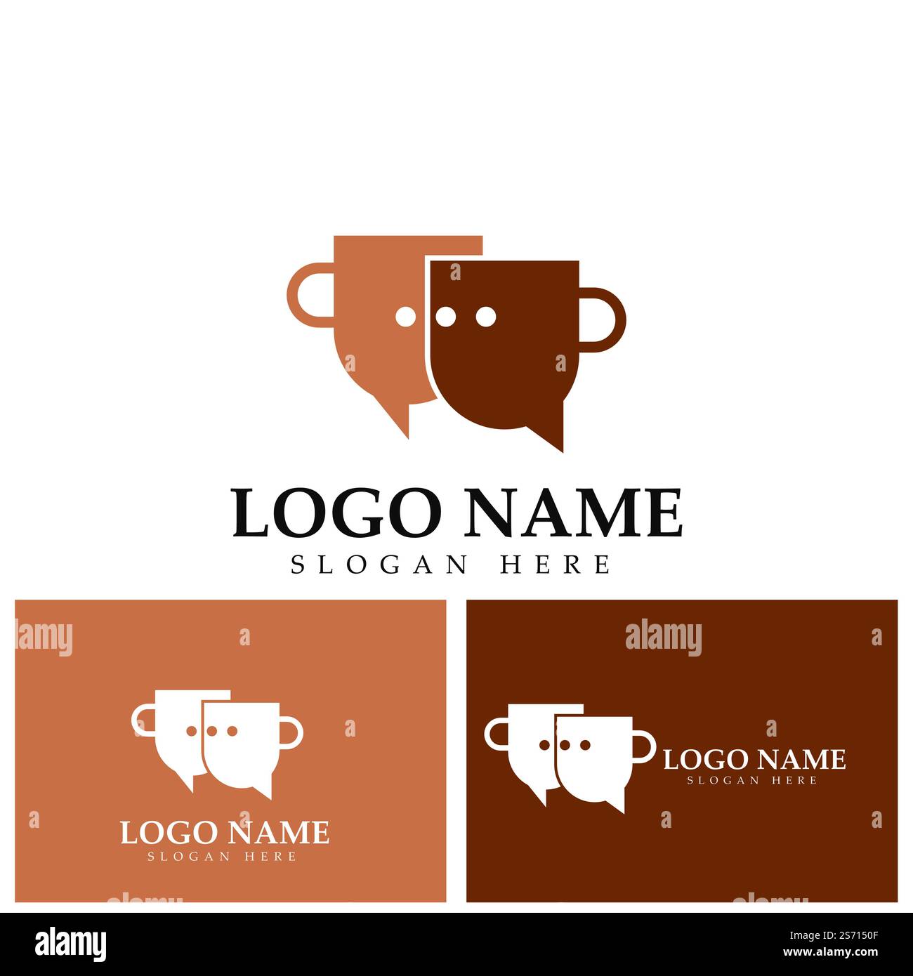 coffee talk logo vector icon illustration Stock Vector Image & Art - Alamy