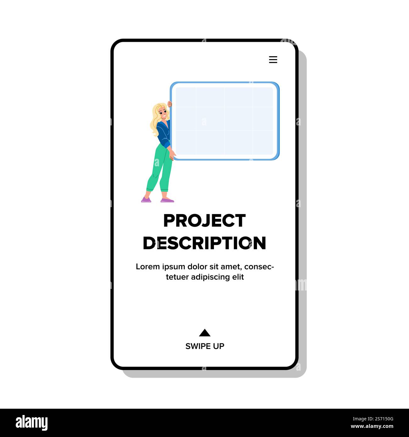 project description vector. business professional, work office ...