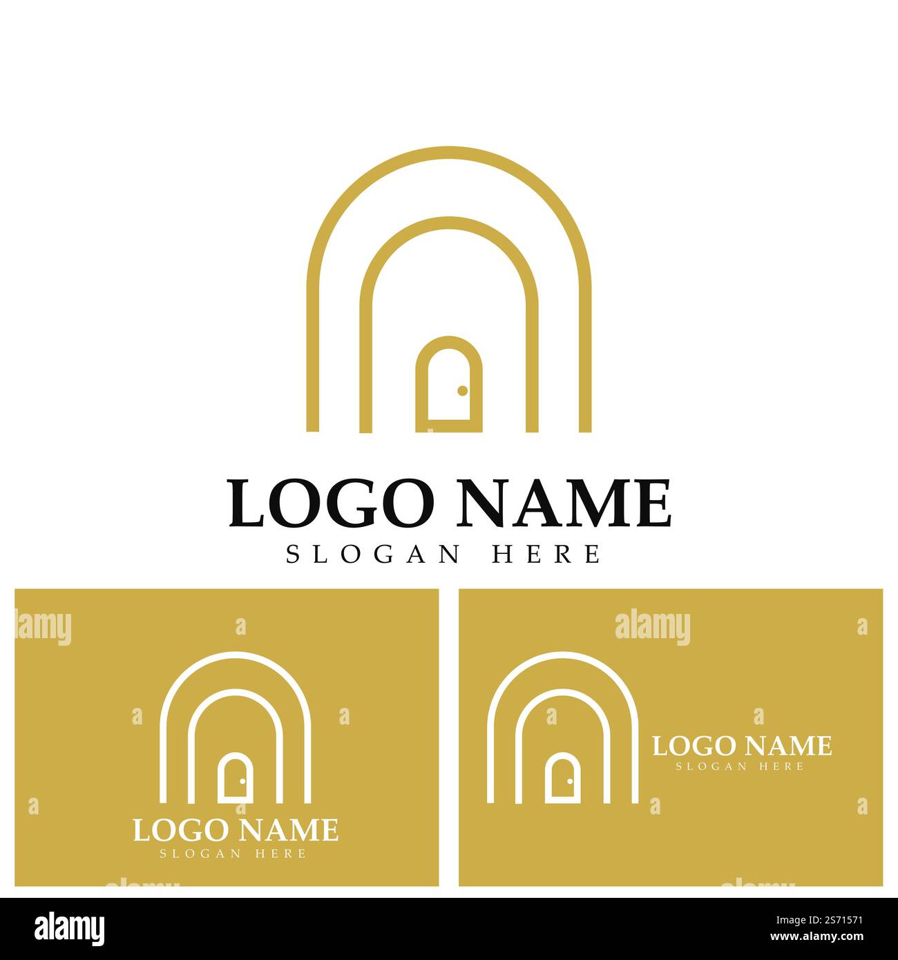 niche door window shape logo vector icon illustration Stock Vector ...