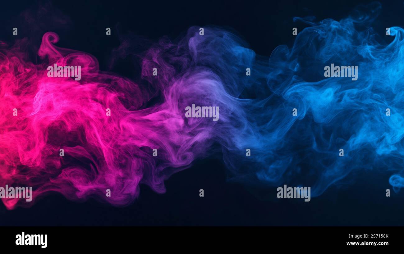 Mesmerizing abstract composition of colorful smoke swirls and wispy ...