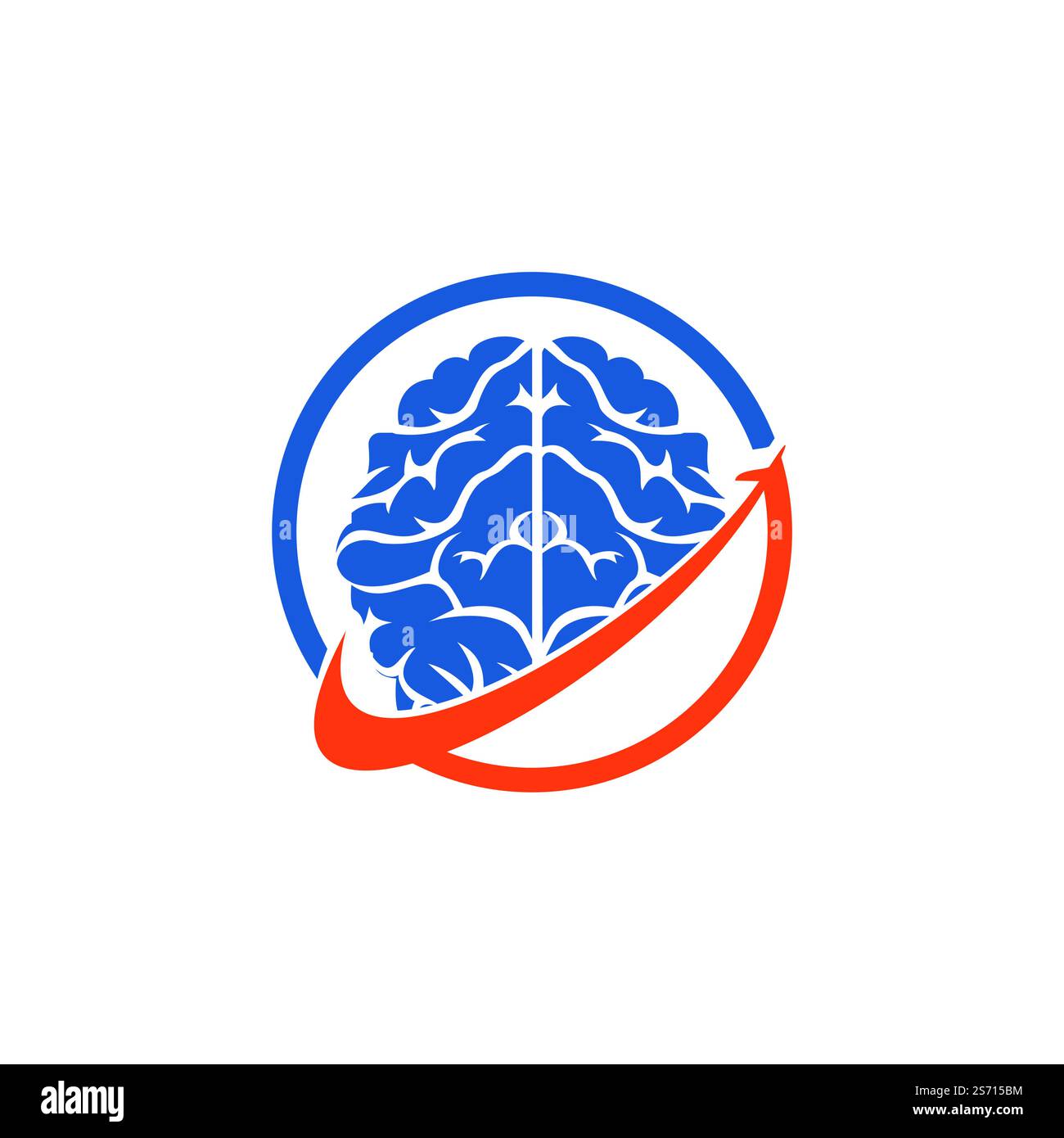 Smart travel vector logo design. Brain travel logo icon design Stock ...