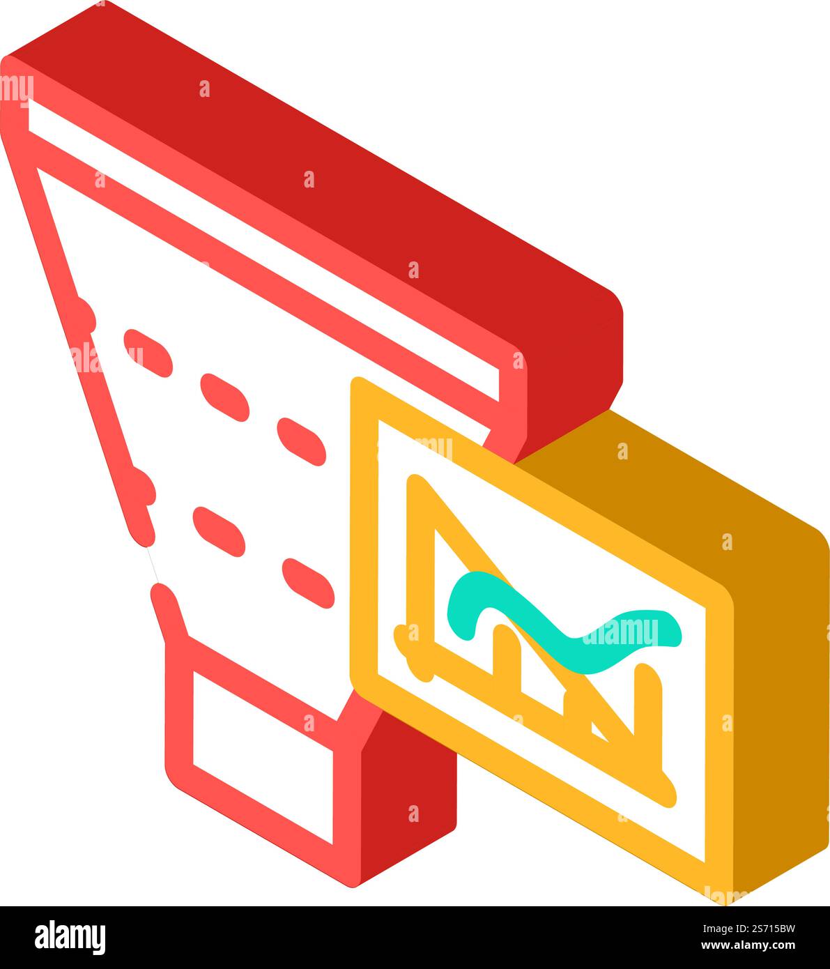 increase mqls isometric icon vector. increase mqls sign. isolated ...