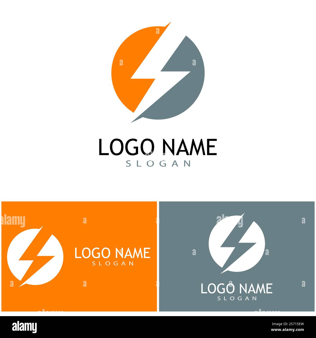 Power lightning logo vector design Stock Vector Image & Art - Alamy