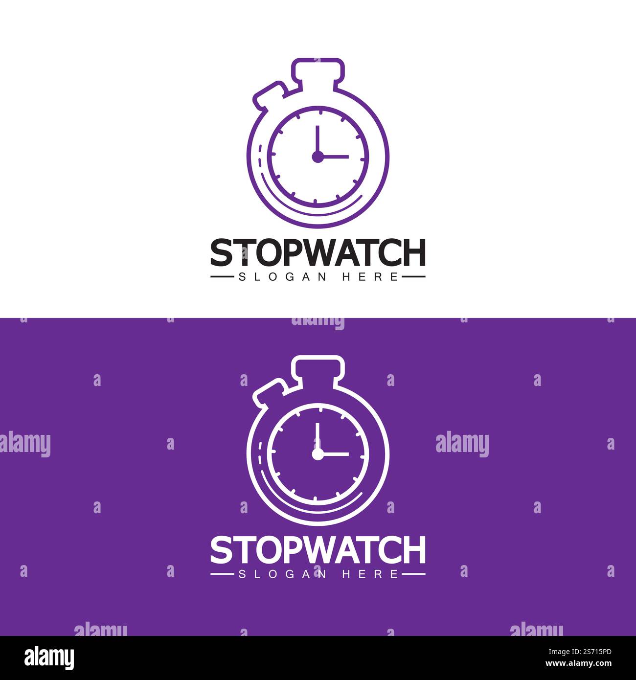 Stopwatch timer logo design vector icon symbol illustration template ...