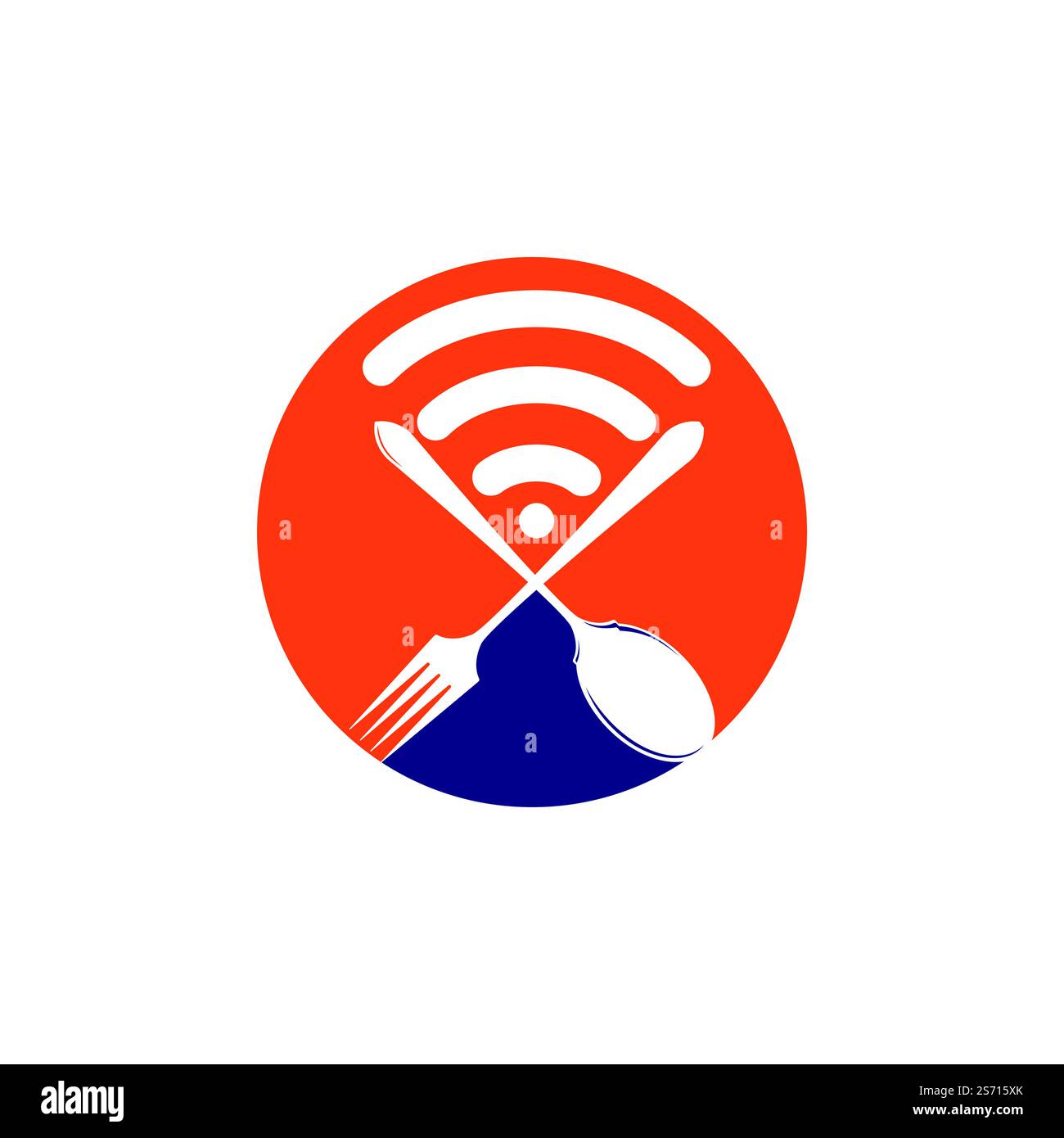 Food signal online food ordering logo design. Order food on internet ...