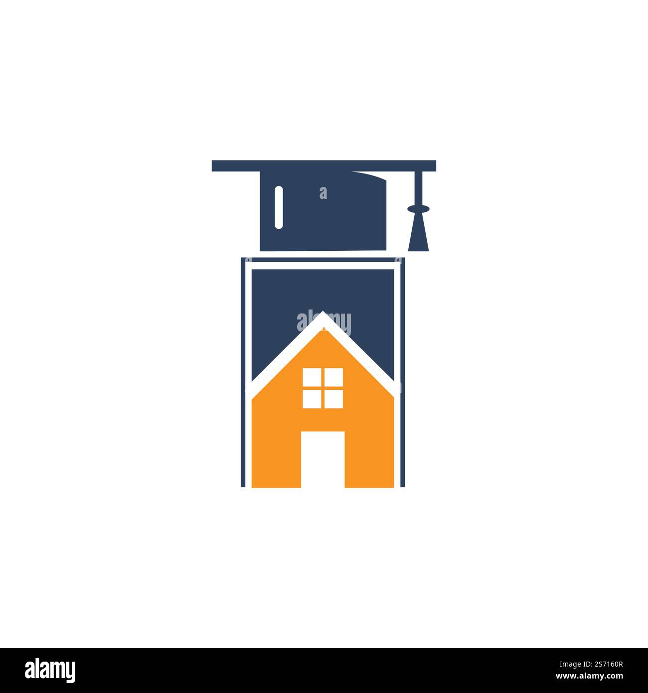 House school education logo design. Student housing logo template Stock ...