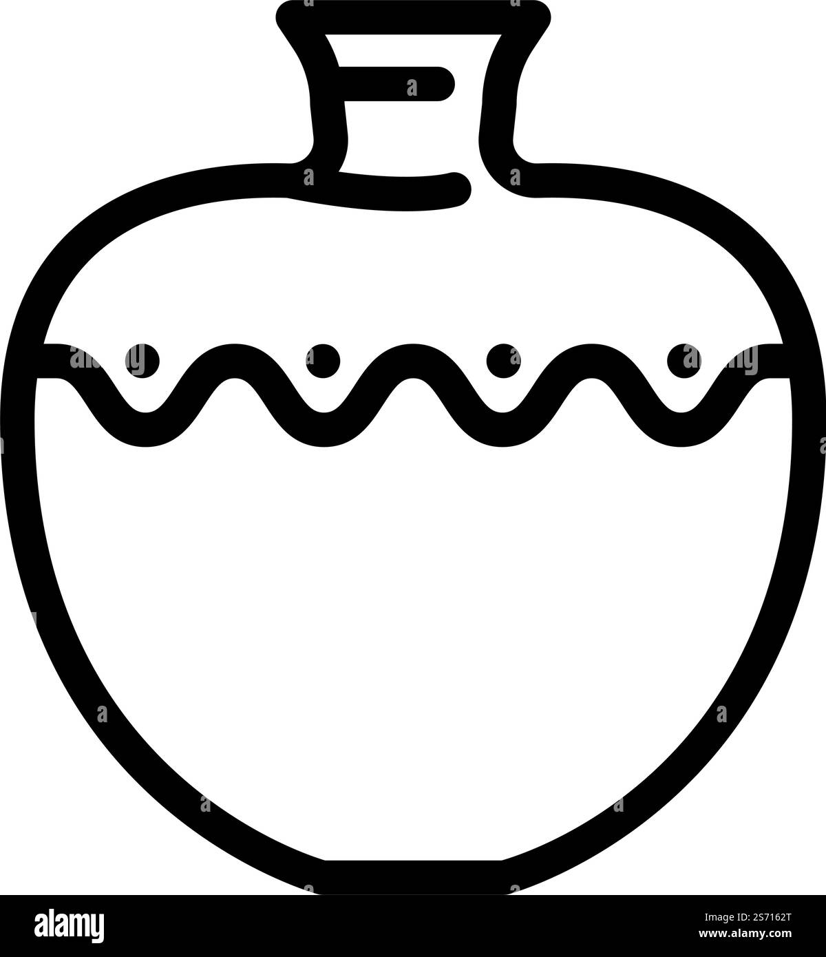 earthenware clay crockery line icon vector. earthenware clay crockery ...