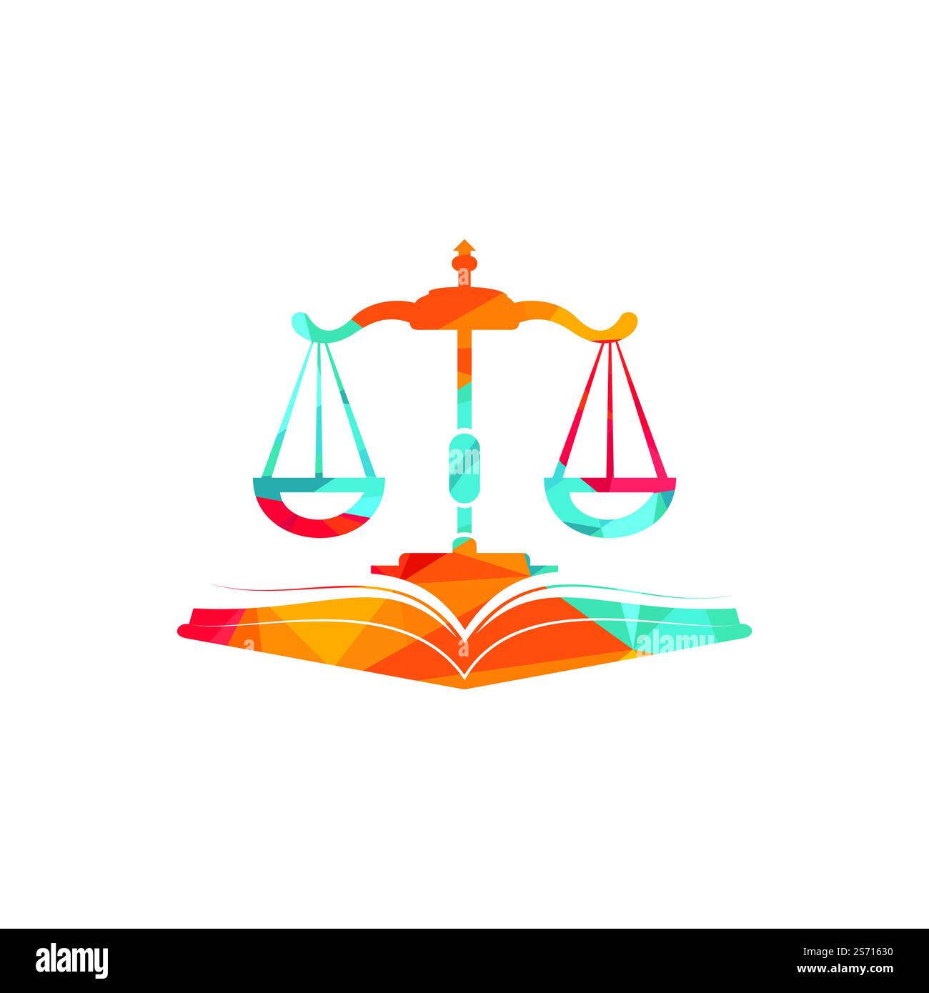 Law education logo design. Vector Libra and open book logo combination ...