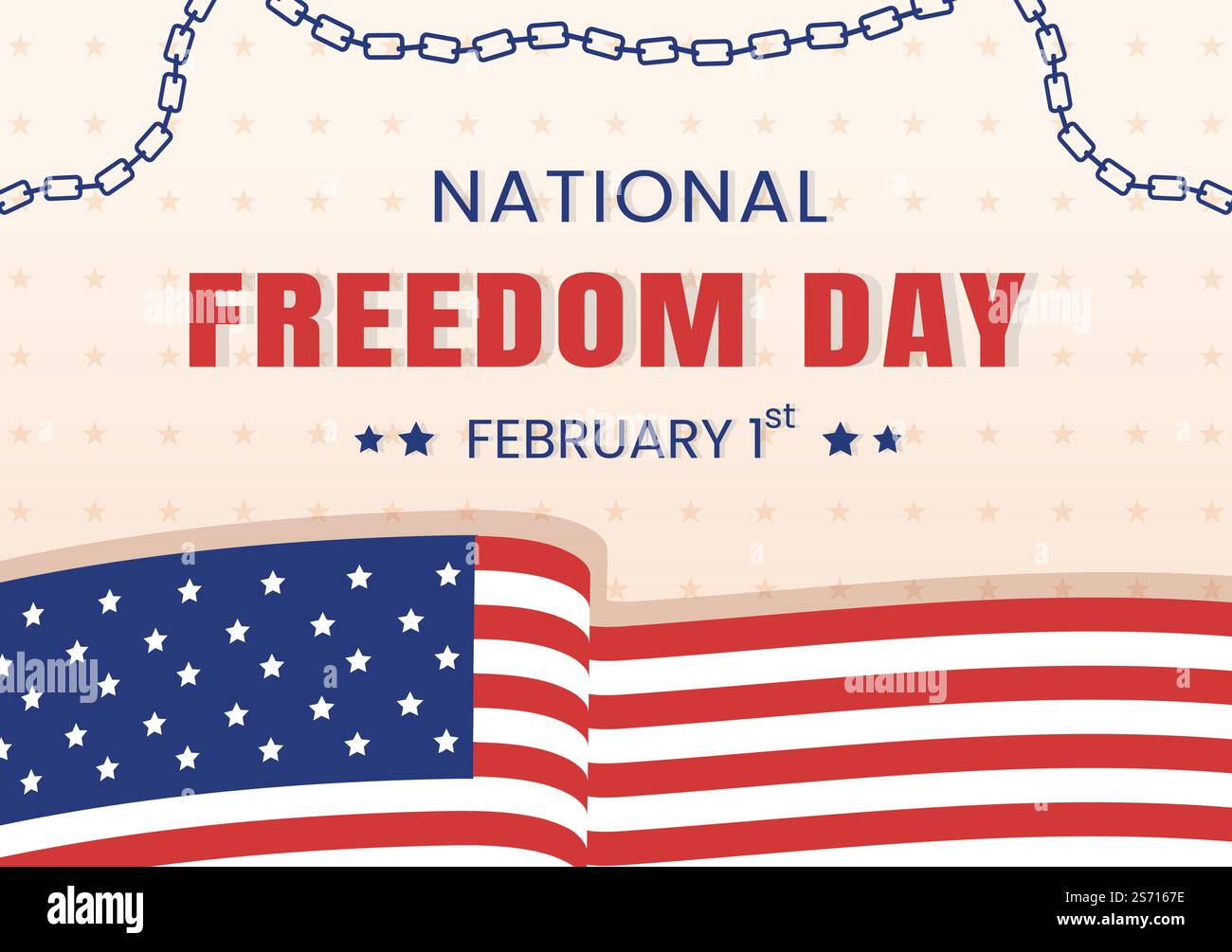National Freedom Day Template Hand Drawn Cartoon Flat Illustration with ...