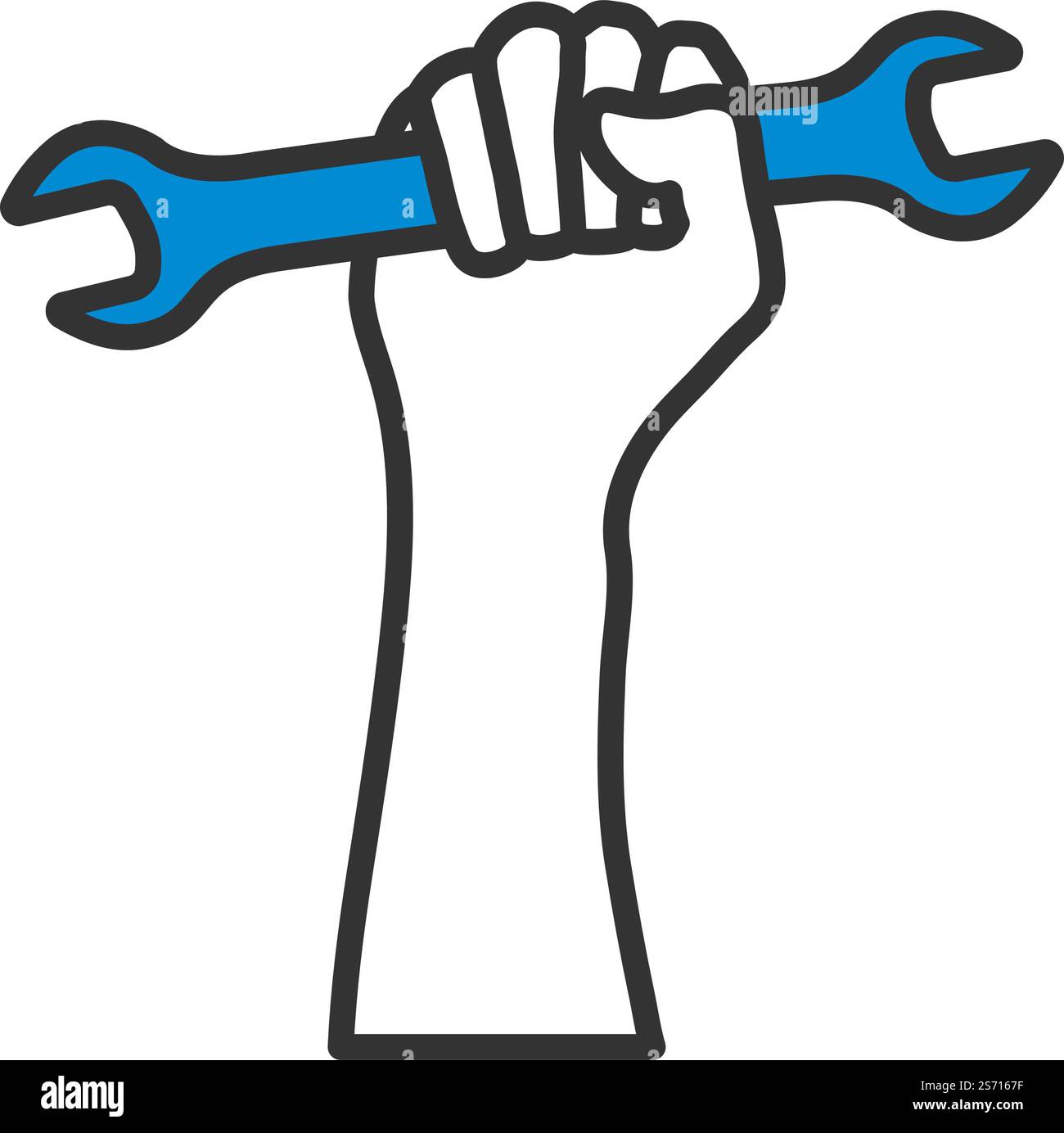 Labor Day Icon. Editable Bold Outline With Color Fill Design. Vector ...