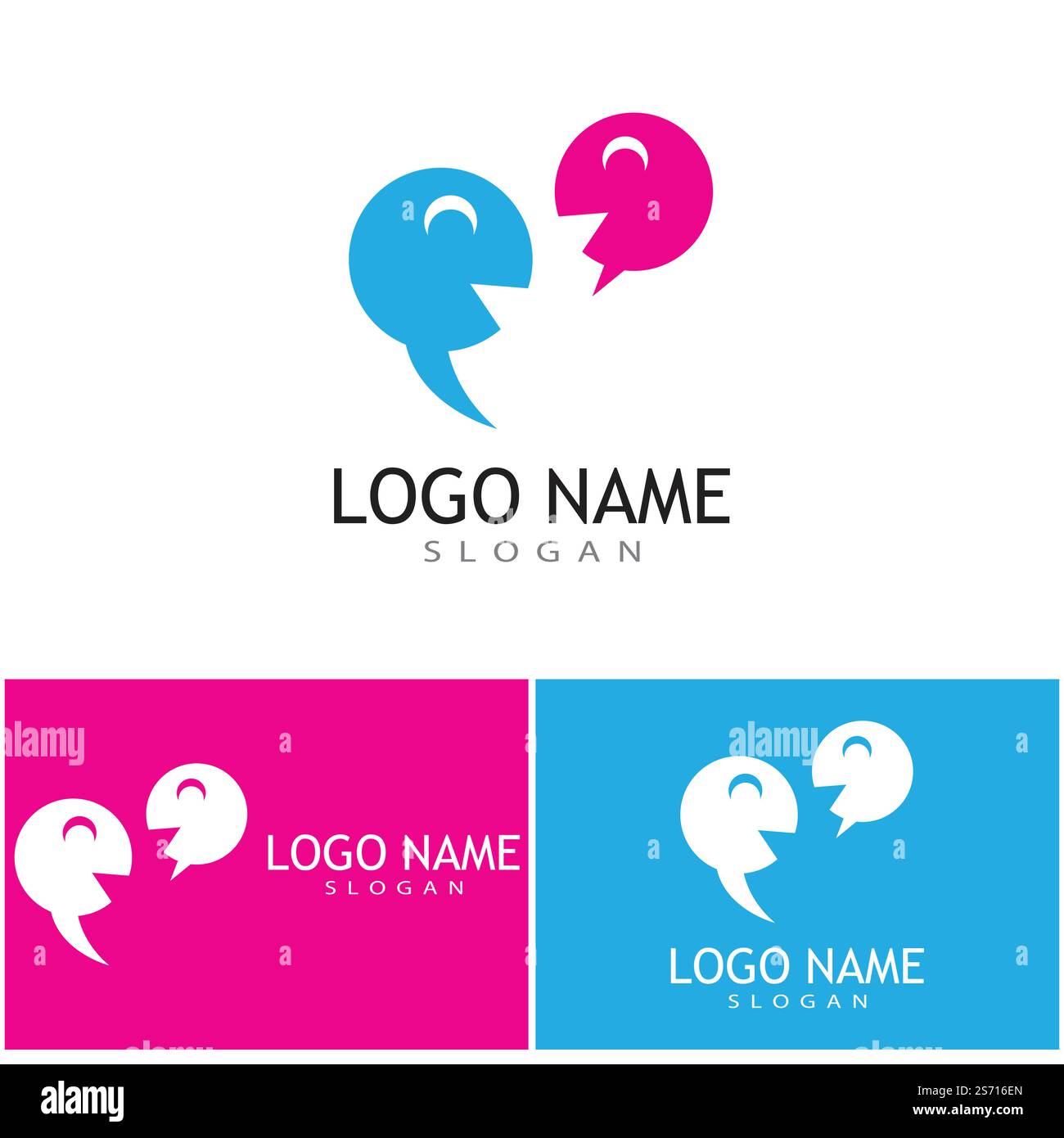 Speech bubble Logo template vector illustration Stock Vector Image ...