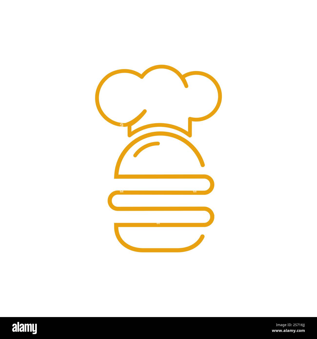 Burger chef vector logo design template. Retro fast food burger badge ...