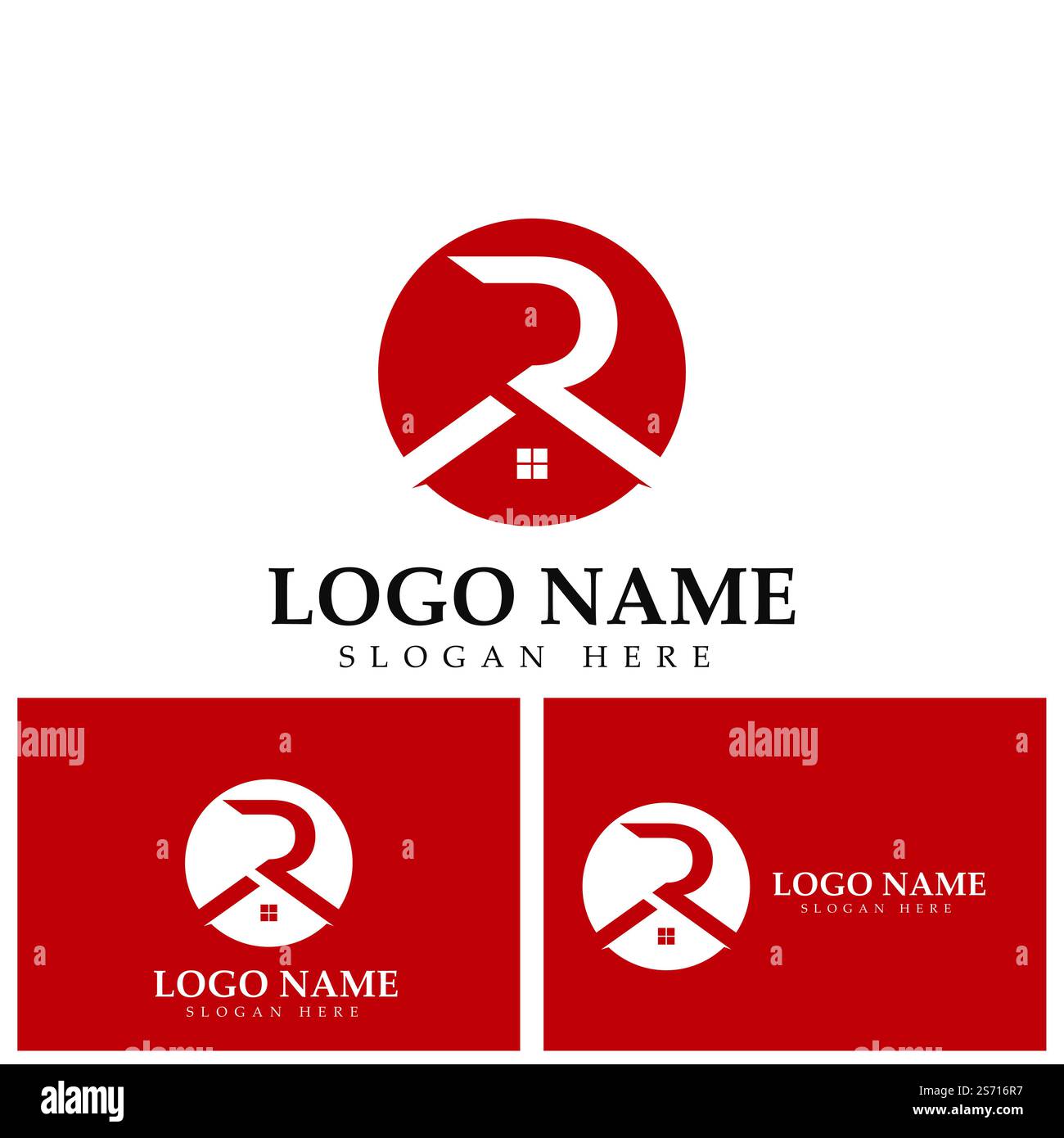 letter R and roof logo vector Stock Vector Image & Art - Alamy