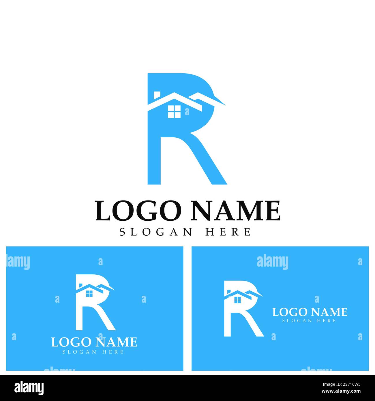 letter R and roof logo vector Stock Vector Image & Art - Alamy