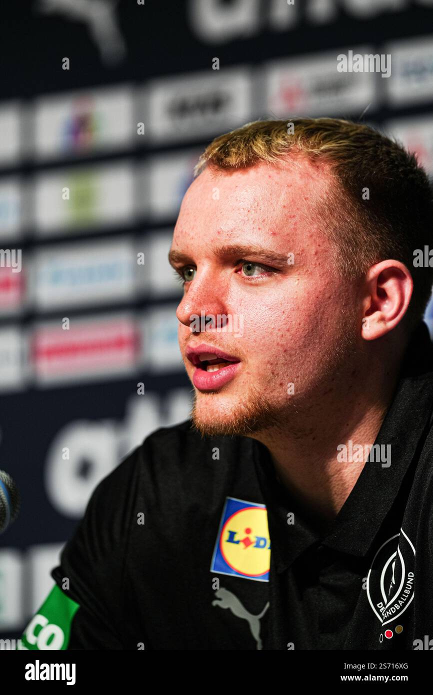 Justus Fischer (Deutschland, #54) DEN, Pressekonferenz Deutschland ...
