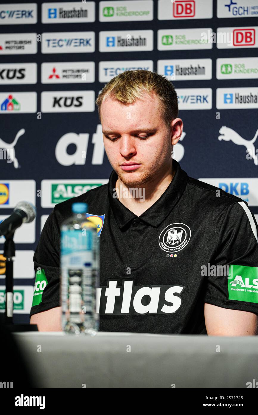 Justus Fischer (Deutschland, #54) DEN, Pressekonferenz Deutschland ...