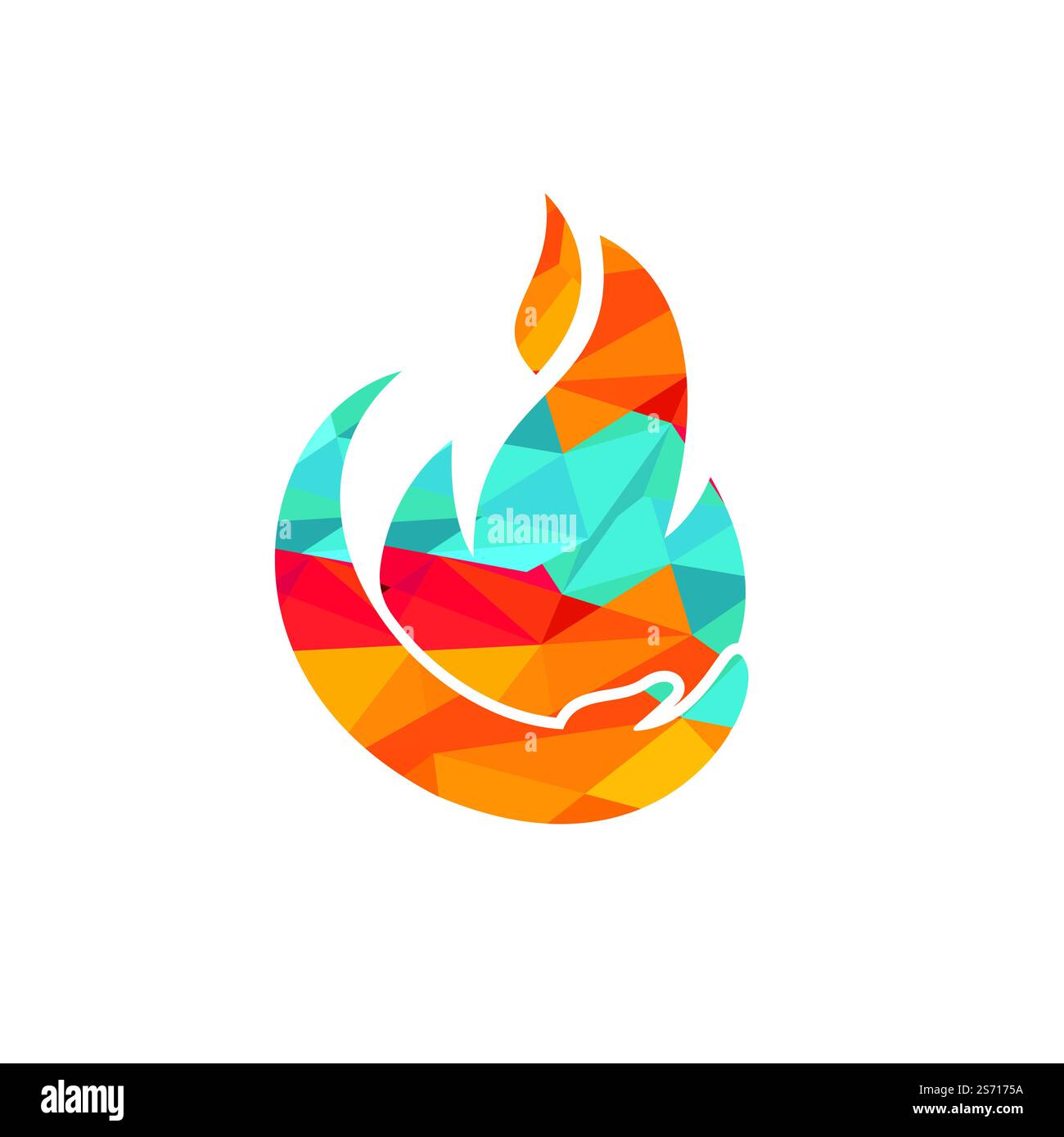 Fire care vector logo design concept. Hand and fire icon logo design ...