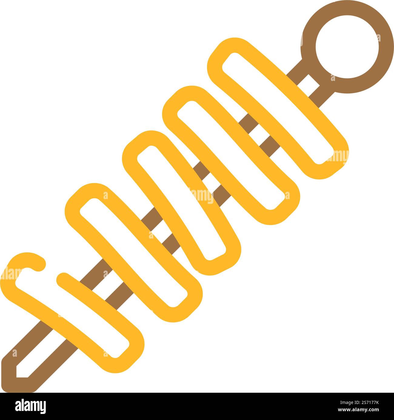 grill potatoes color icon vector. grill potatoes sign. isolated symbol ...