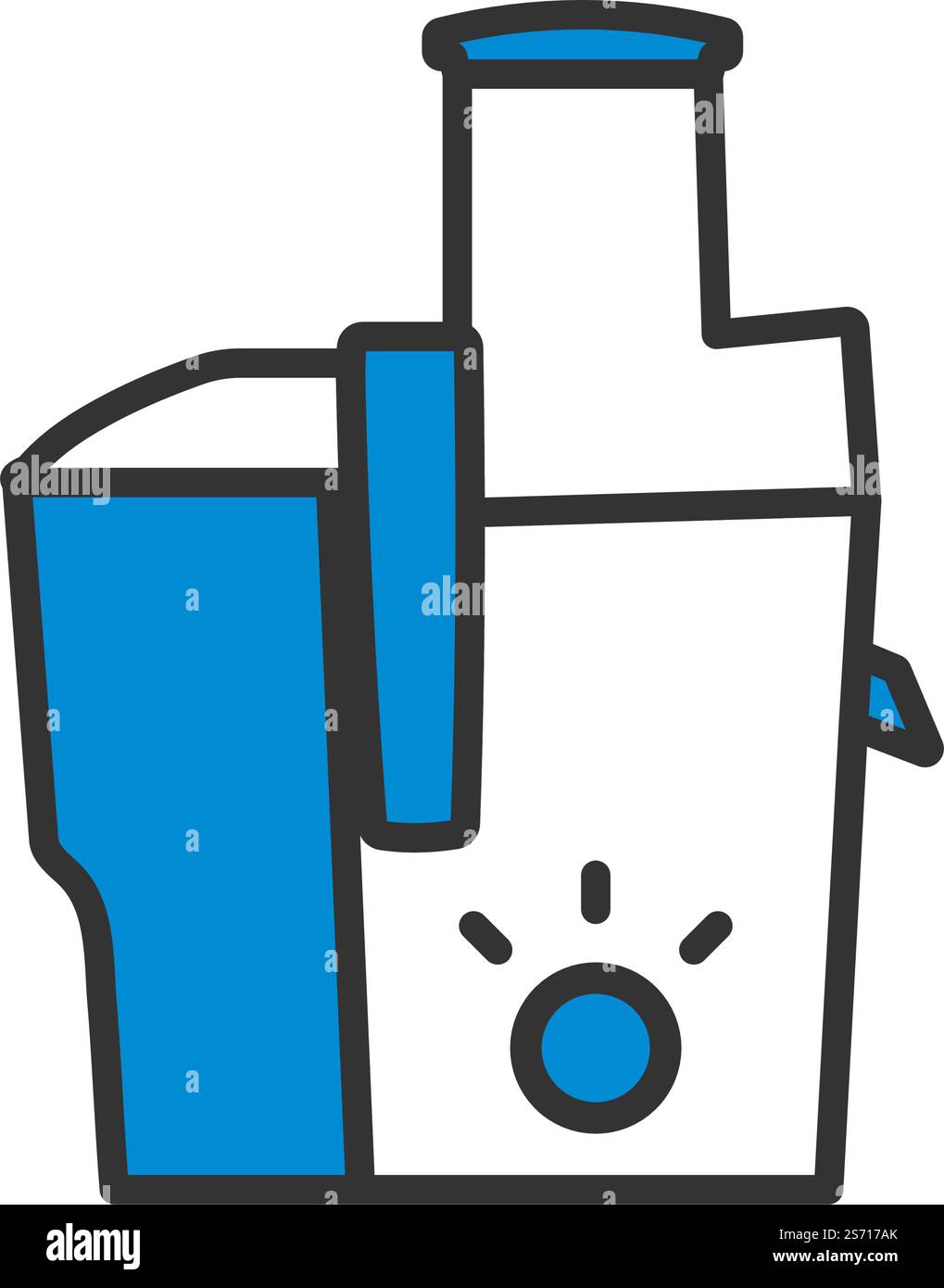 Juicer Machine Icon. Editable Bold Outline With Color Fill Design ...