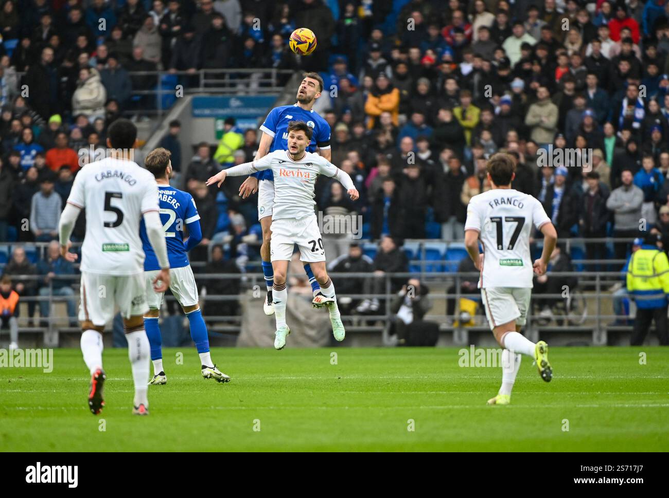 Cardiff City Stadium, Cardiff, UK. 18th Jan, 2025. EFL Championship ...