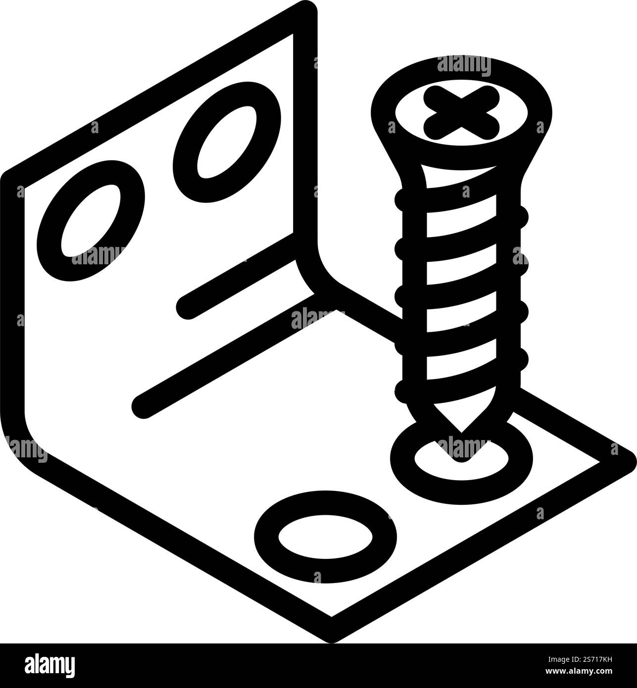 Insert bolt assembly furniture Stock Vector Images - Alamy