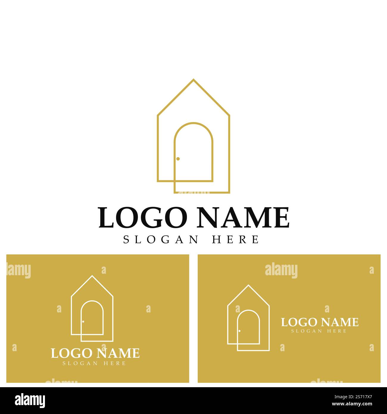 niche door window shape logo vector icon illustration Stock Vector ...