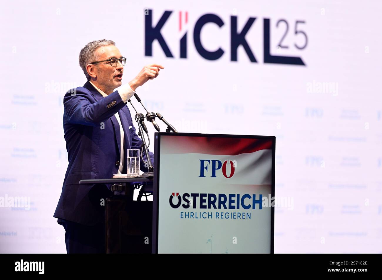 Vienna, Austria. 18th Jan, 2025. New Year's meeting of the FPÖ (Freedom Party of Austria) in the ...