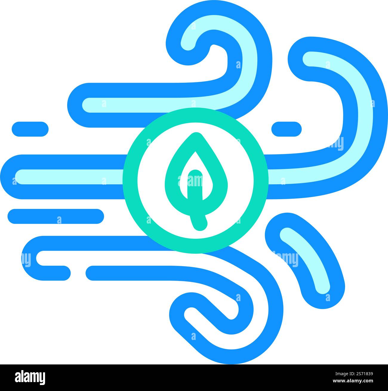 fresh air color icon vector. fresh air sign. isolated symbol ...