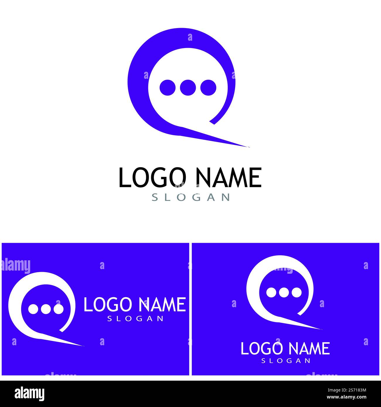 Speech bubble Logo template vector illustration Stock Vector Image ...