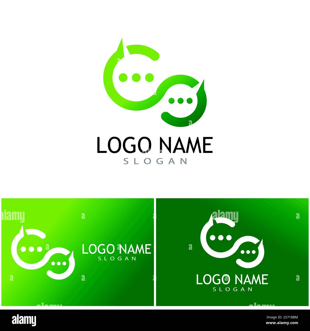 Speech bubble Logo template vector illustration Stock Vector Image ...