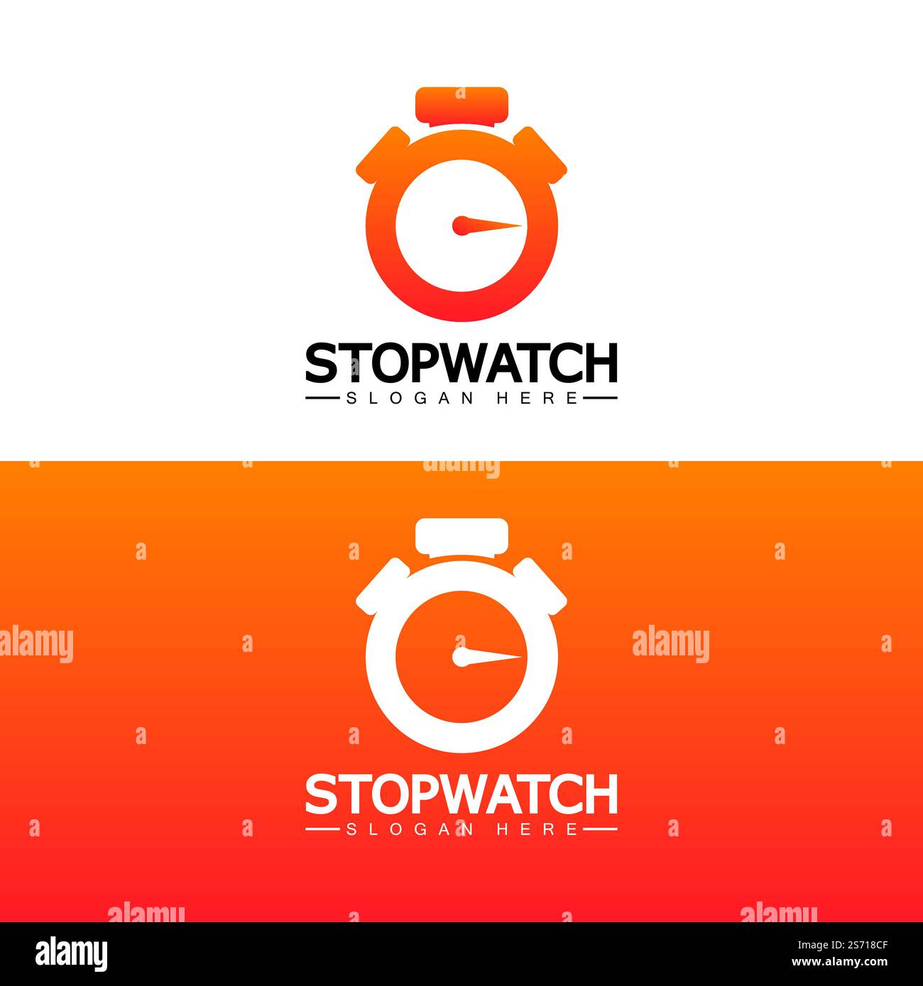 Stopwatch timer logo design vector icon symbol illustration template Stock Vector Image & Art ...