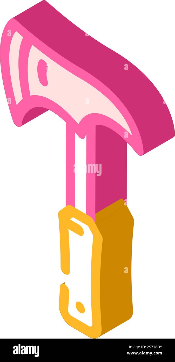 hunter axe tool isometric icon vector. hunter axe tool sign. isolated ...