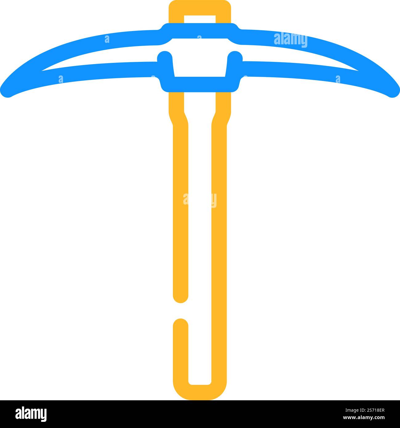 miner axe hatchet color icon vector. miner axe hatchet sign. isolated ...