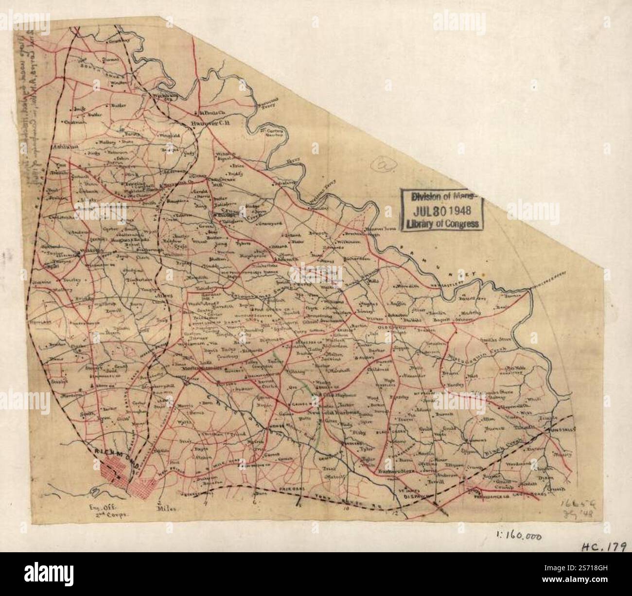 Map used by Jed. Hotchkiss, Top. Eng., 2d Corps, A.N. Va., in campaign ...