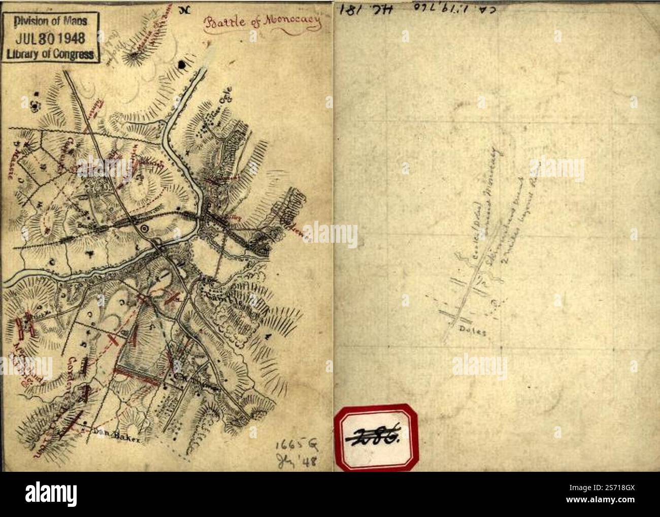 Battle of Monocacy. 1864 Stock Photo - Alamy