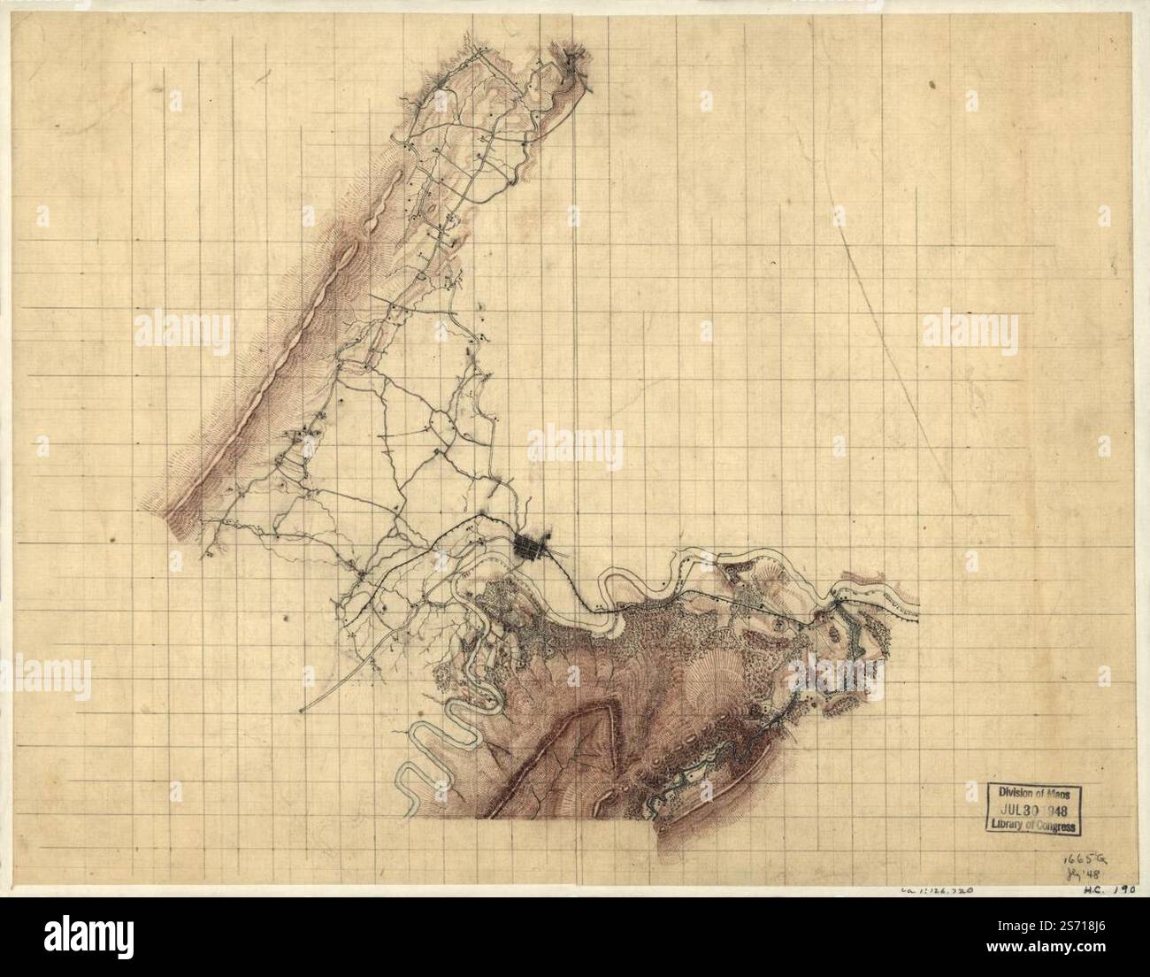 [Map of the vicinity of Strasburg, Virginia]. 1860 Stock Photo - Alamy
